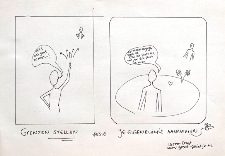 Je kunt beter je eigen ruimte innemen dan grenzen stellen