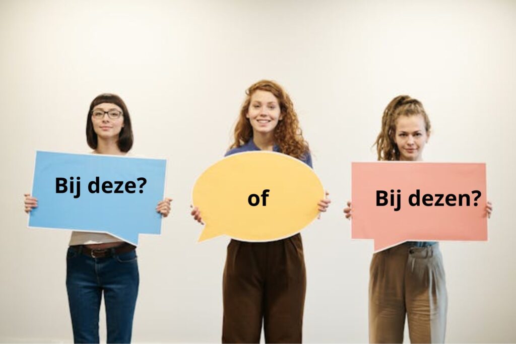 Wanneer schrijf je 'bij deze' of 'bij dezen'?