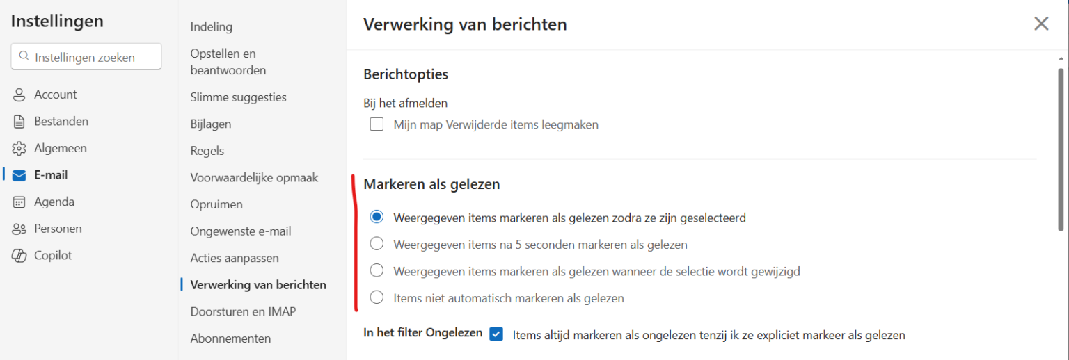 Outlook-tip: Zo kun je automatisch lezen uitzetten in Outlook